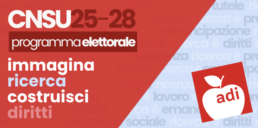 Programma elettorale di ADI e Claudia Migliazza per le Elezioni del CNSU 14-15 Maggio 2025 ...